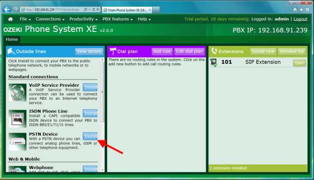 How to use PSTN devices